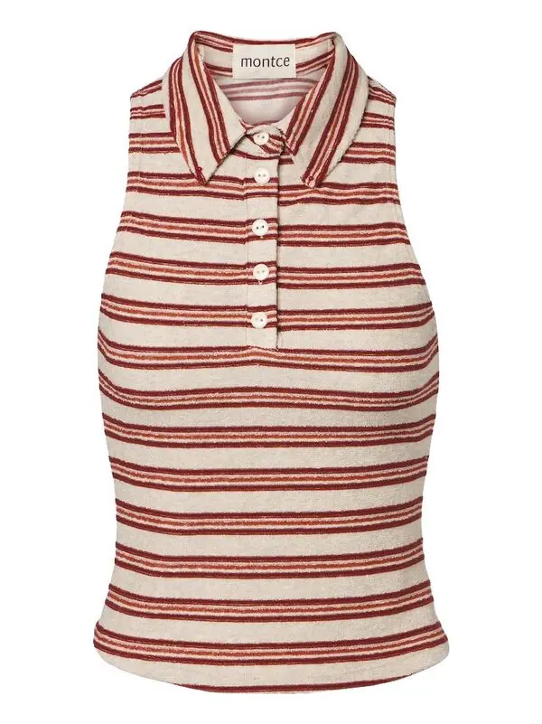 MONTCE Joan Striped Top - Beige