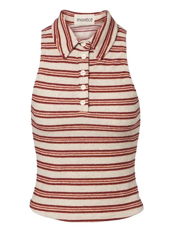 MONTCE Joan Striped Top - Beige