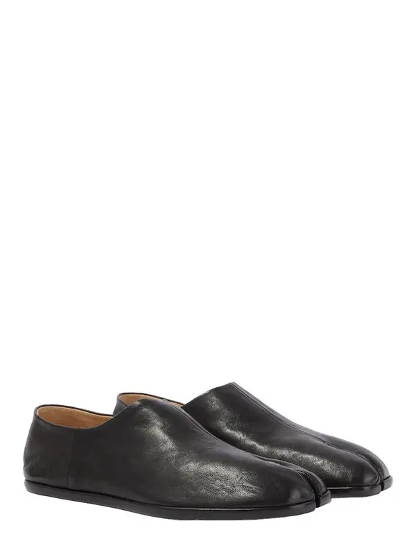 MAISON MARGIELA Tabi Leather Slip-ons - Black