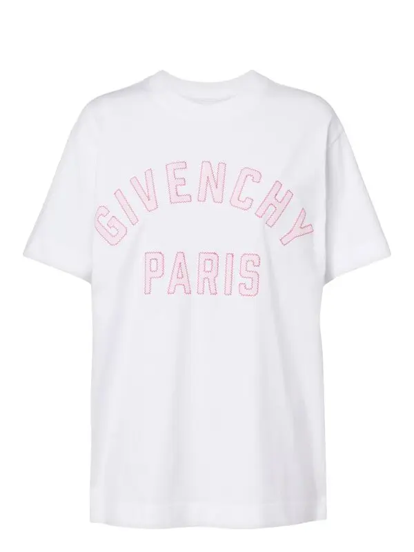 Givenchy Embroidered Cotton T-shirt - White