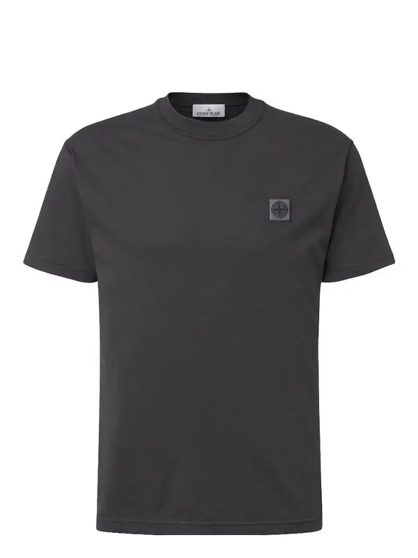 Stone Island Compass Badge Cotton Jersey T-shirt - Grey
