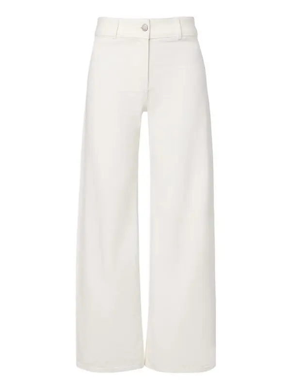 NILI LOTAN Megan Wide-leg Jeans - White