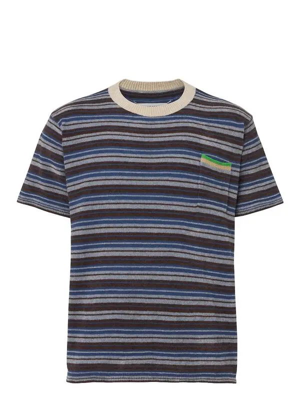 MAISON MARGIELA Knitted Striped T-shirt - Multicoloured