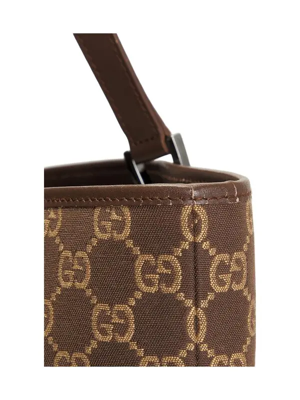 FWRD RENEW Gucci Vintage Gg Canvas Bucket Tote Bag - Brown