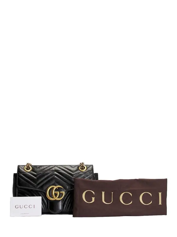 Gucci Gg Marmont Shoulder Bag - Black