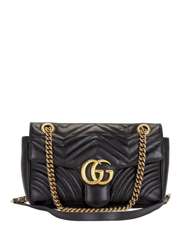 Gucci Gg Marmont Shoulder Bag - Black