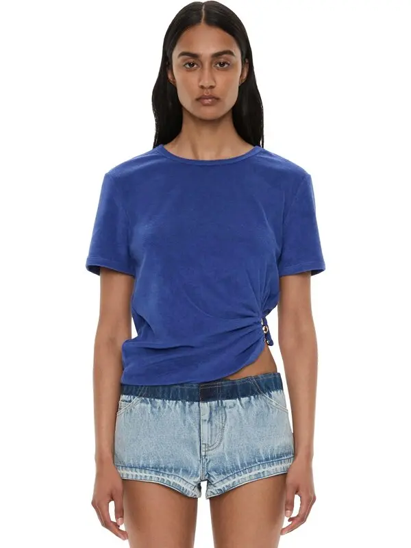 Christopher Esber Looped Back Orbit Tee - Indigo