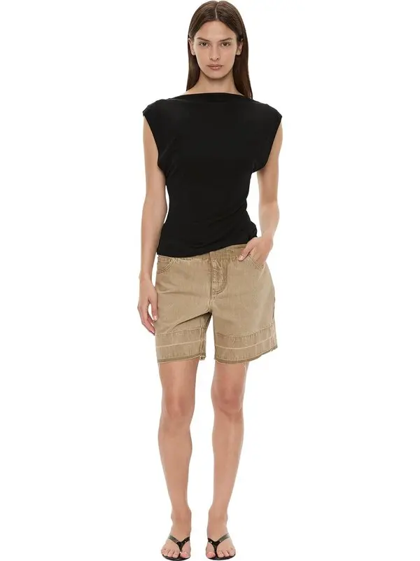 Christopher Esber Deconstructed Denim Shorts - Eucalypt