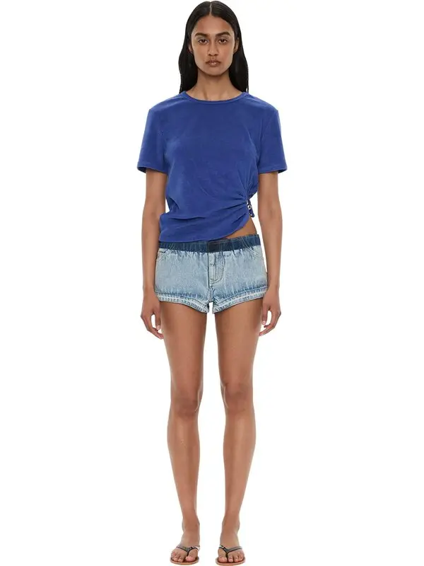 Christopher Esber Reconstruct Denim Micro Short - Indigo