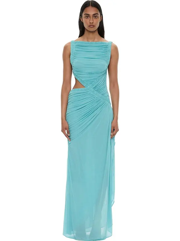 Christopher Esber Theia Squared Dress - Aqua