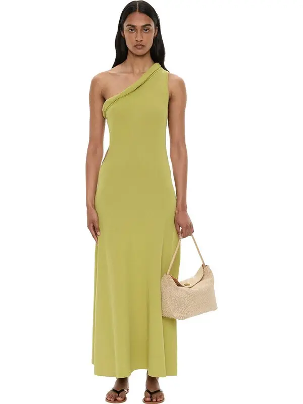 Christopher Esber Rolled Up Cutaway Tank Dress - Dypsis Green