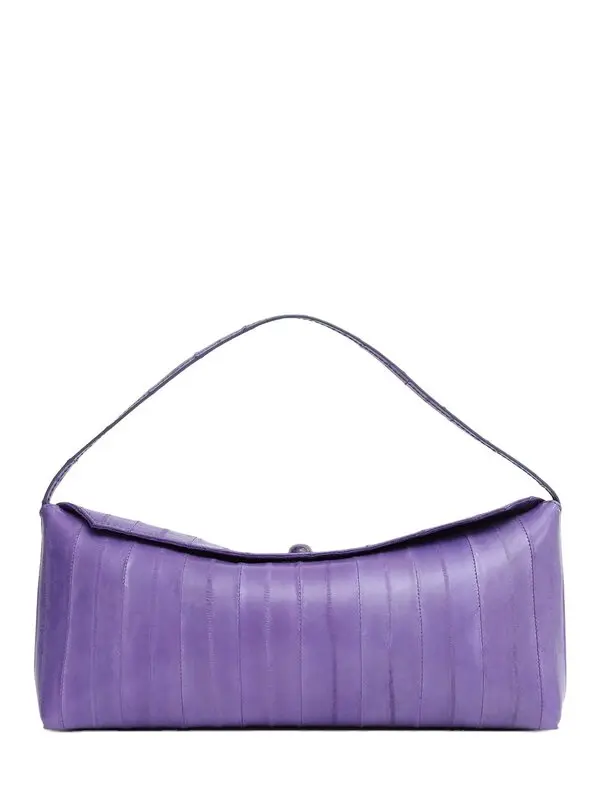 Christopher Esber Doba Quartz Turnlock Eel Shoulder Bag - Amethyst