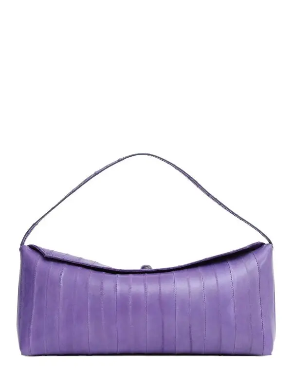 Christopher Esber Doba Quartz Turnlock Eel Shoulder Bag - Amethyst