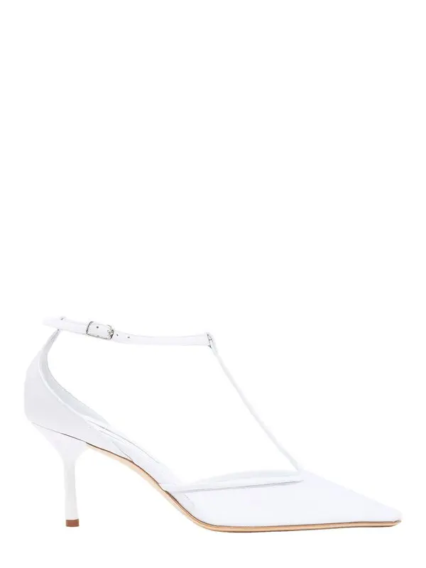 Christopher Esber T-bar Vapour Heel - White