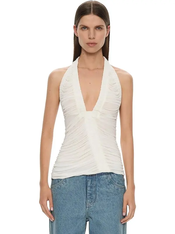 Christopher Esber Orion Halter Top - White