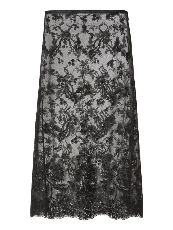 Fendi Midi Skirt - Black