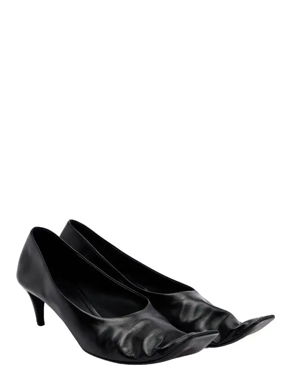 Khaite Marlene Leather Pumps - Black