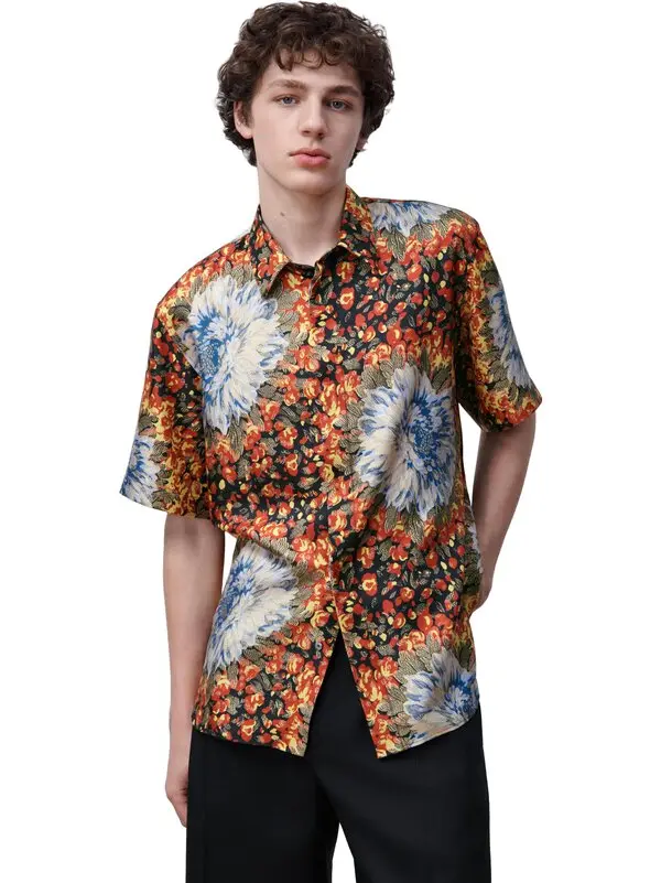 Dior Byzance Short-sleeved Shirt - Multicolor Silk Jacquard