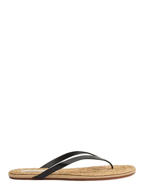 Christopher Esber Palma Flip Flop - Black Natural