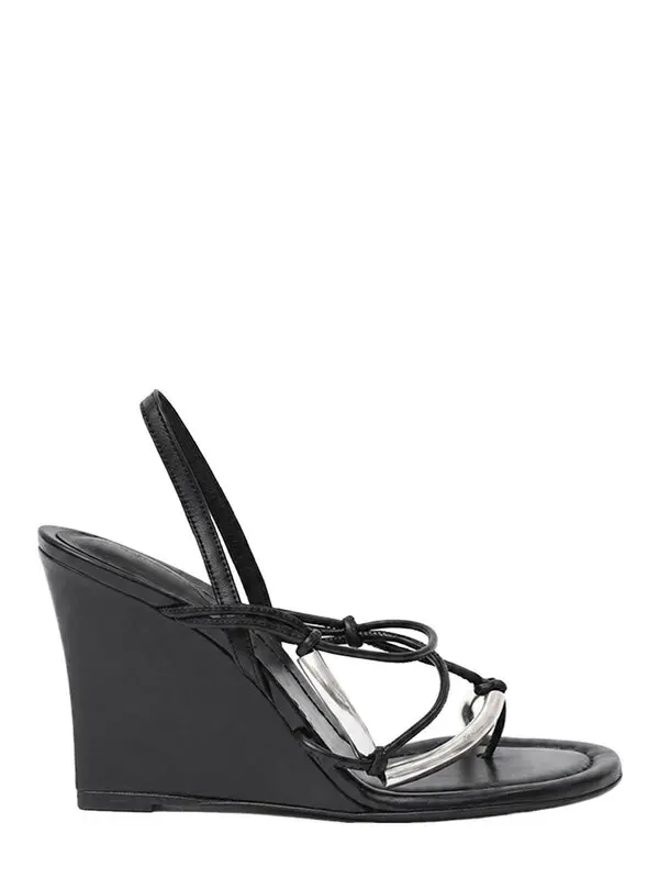 Christopher Esber Molten Wedge Sandals - Black