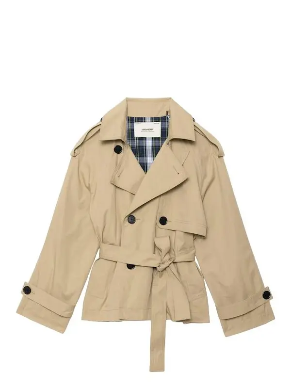 Zadig&Voltaire Kivana Belted Cotton Jacket - Erable