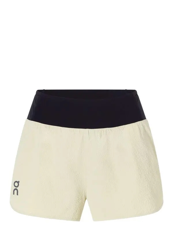 On Volt Crinkled-shell Shorts - Cream