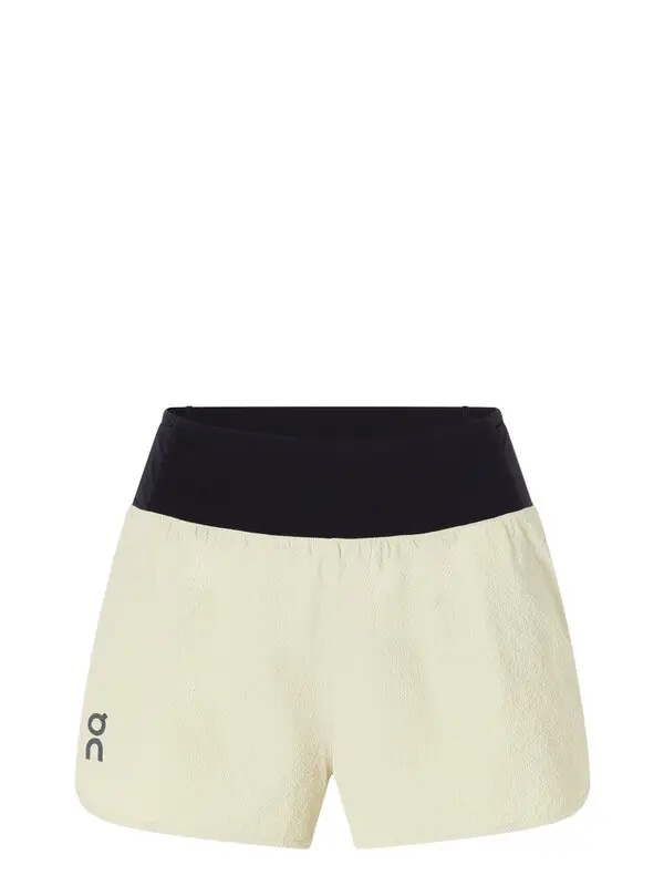 On Volt Crinkled-shell Performance Shorts - Neutrals