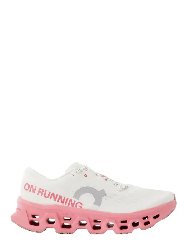 On Cloudmonster 3 Fabric-knitted Performance Sneakers - Pink