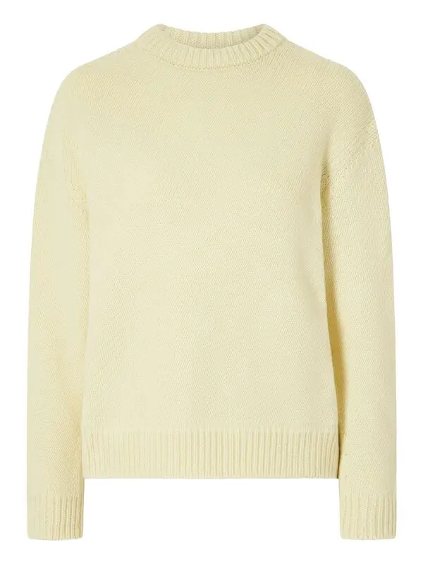 JIL SANDER Cashmere And Wool-blend Sweater - Cream