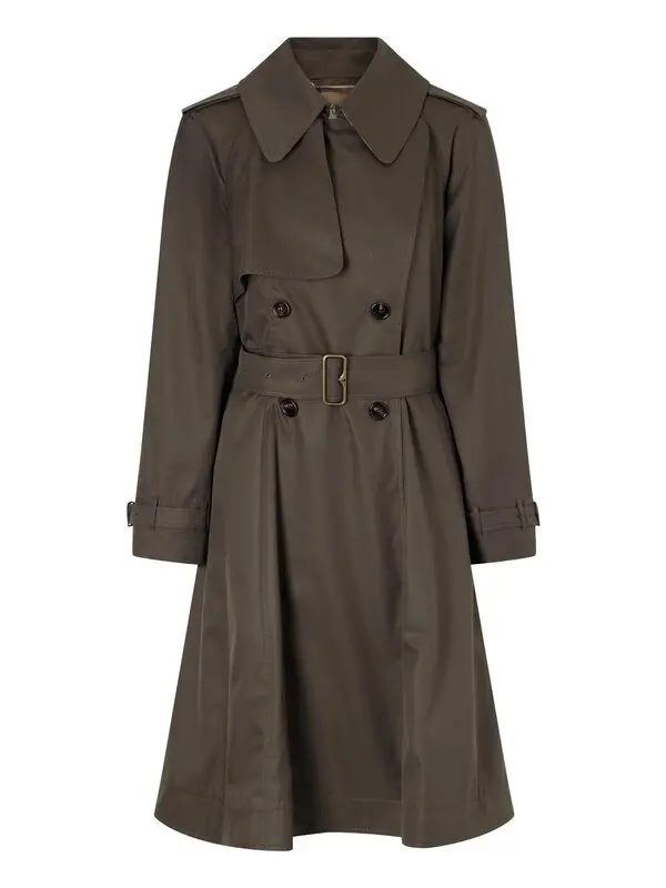 Burberry Pembury Belted Cotton-gabardine Trench Coat - Brown