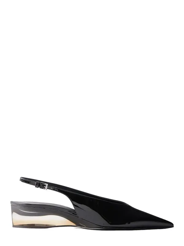 Alaïa Patent Leather Slingback Pumps - Black