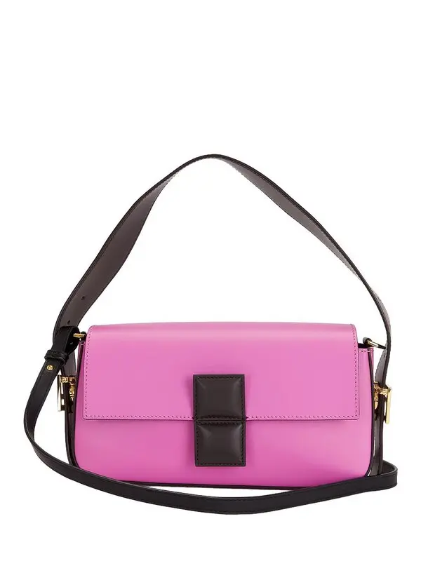 Fendi X Stefano Pilati Twist Baguette Shoulder Bag - Pink