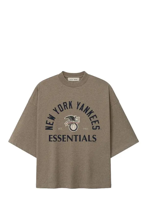Fear Of God Yankees Ai Merch Tee Homestead Heather - Grey