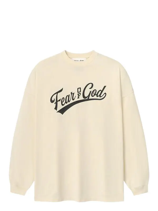 Fear Of God Merch Long Sleeve Tee Chalk - White