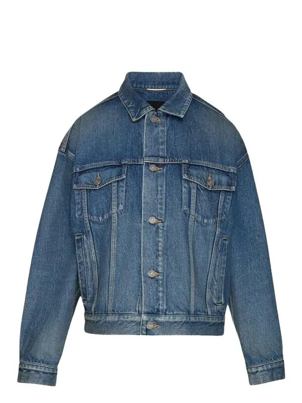 Saint Laurent 70s Trucker Jacket - Blue