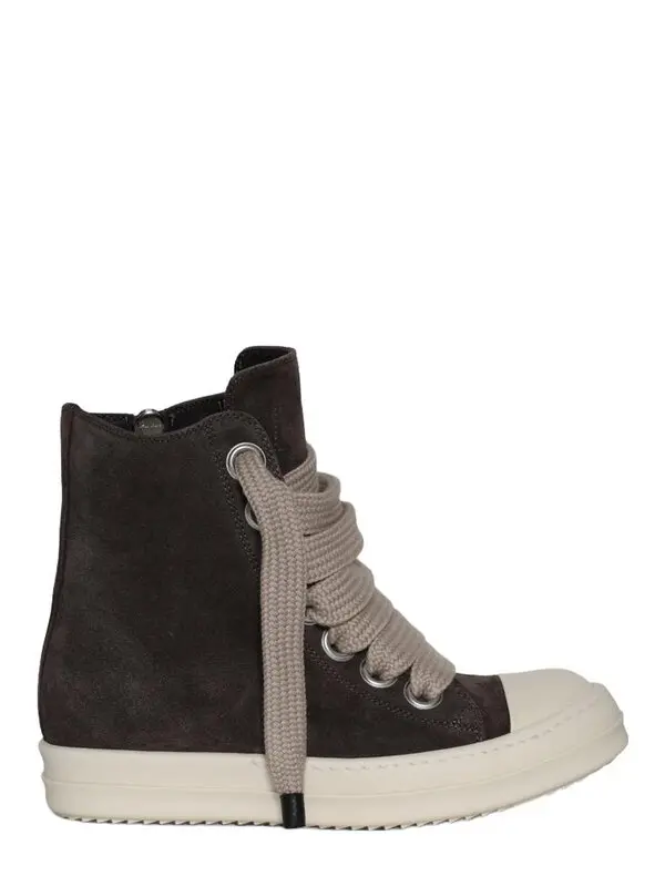 Rick Owens Tower Jumbolace High Sneakers - Grey