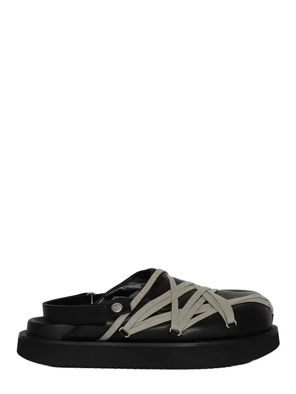 Rick Owens Tower Padded Megelace Platform Mule - Black