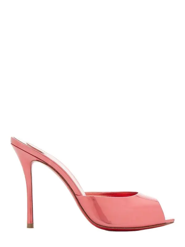 CHRISTIAN LOUBOUTIN Me Dolly 100mm Leather Sandals - Pink