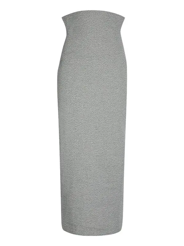 Issey Miyake Paper-blend Maxi Skirt - Grey