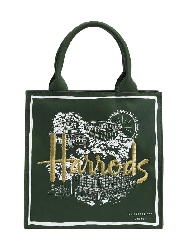 Harrods City Stories Tote Bag - Green