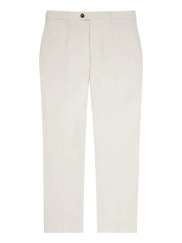Pal Zileri Stretch-cotton Twill Chinos - White
