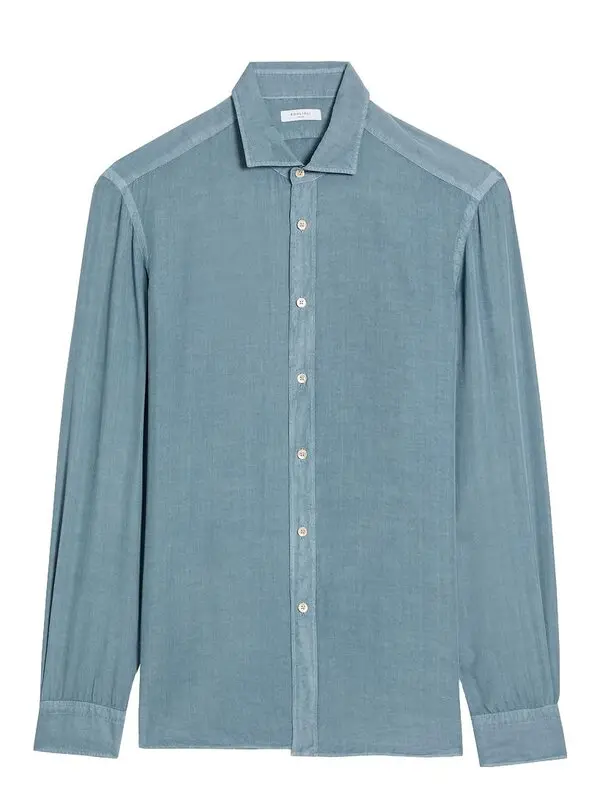 Boglioli Lyocell Shirt - Slate Blue