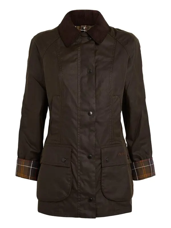 Barbour Classic Beadnell Waxed Cotton Jacket - Green