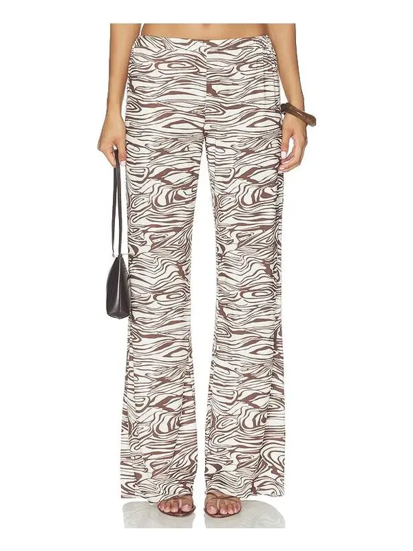 Amanda Uprichard Mariko Wide Leg Printed Pants - Aurora Print
