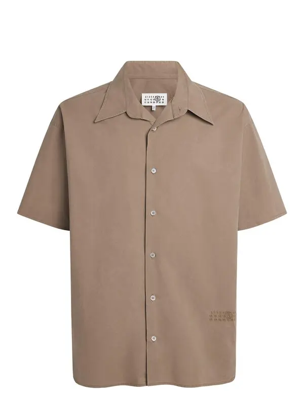 MAISON MARGIELA Cotton Short-sleeve Shirt - Beige