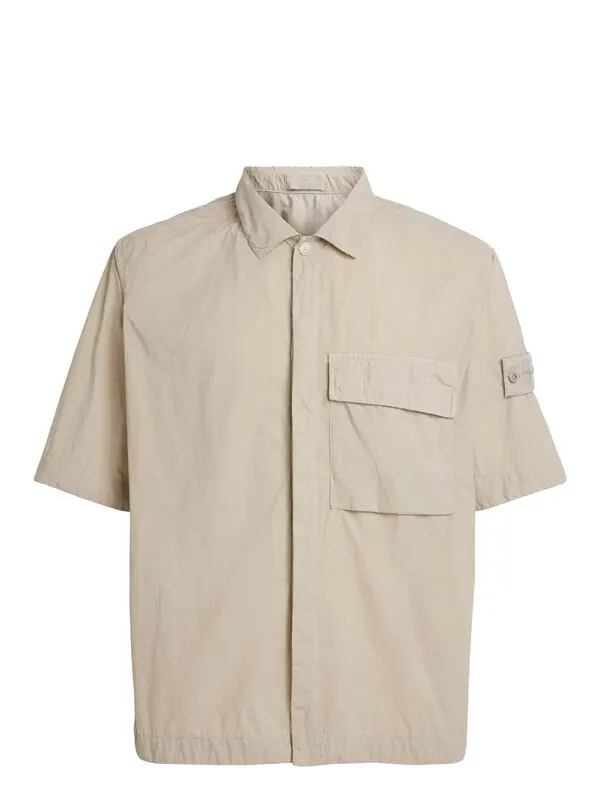 Stone Island Nylon Short-sleeve Shirt - Beige