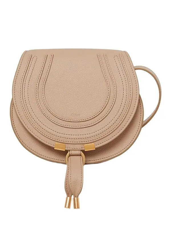 Chloé Marcie Small Saddle Bag - Boyish Brown