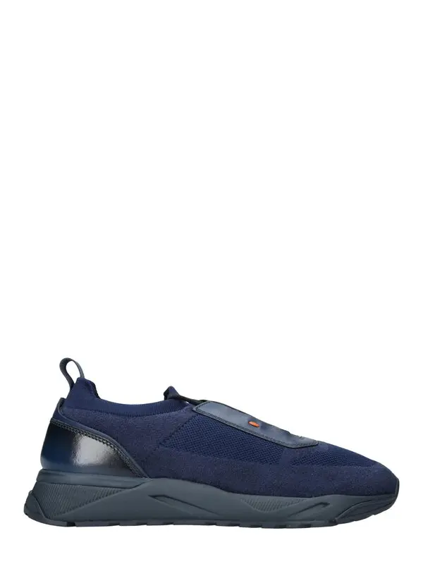 Santoni Technical Knit Runner Sneakers - Navy