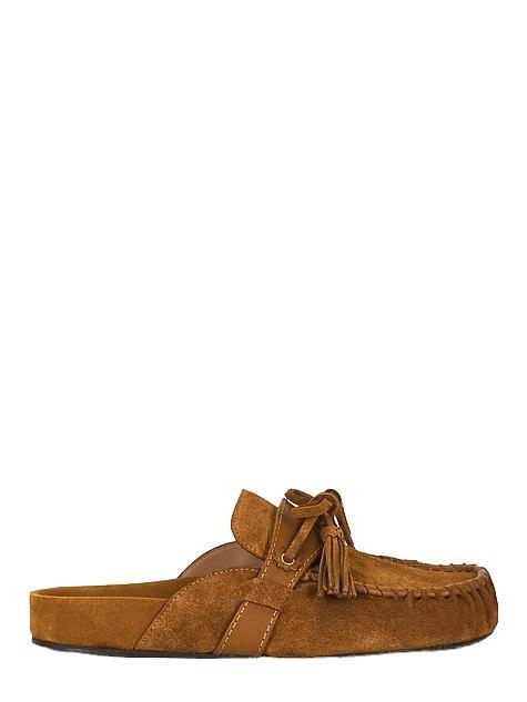 Isabel Marant Étoile Malvin Suede Slides - Cognac