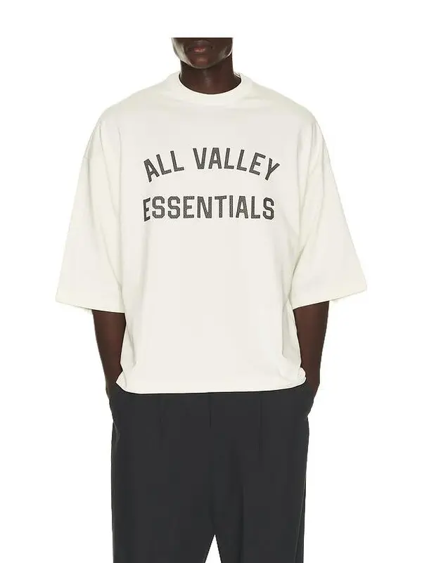 Fear Of God Merch Tee In White - Ivory